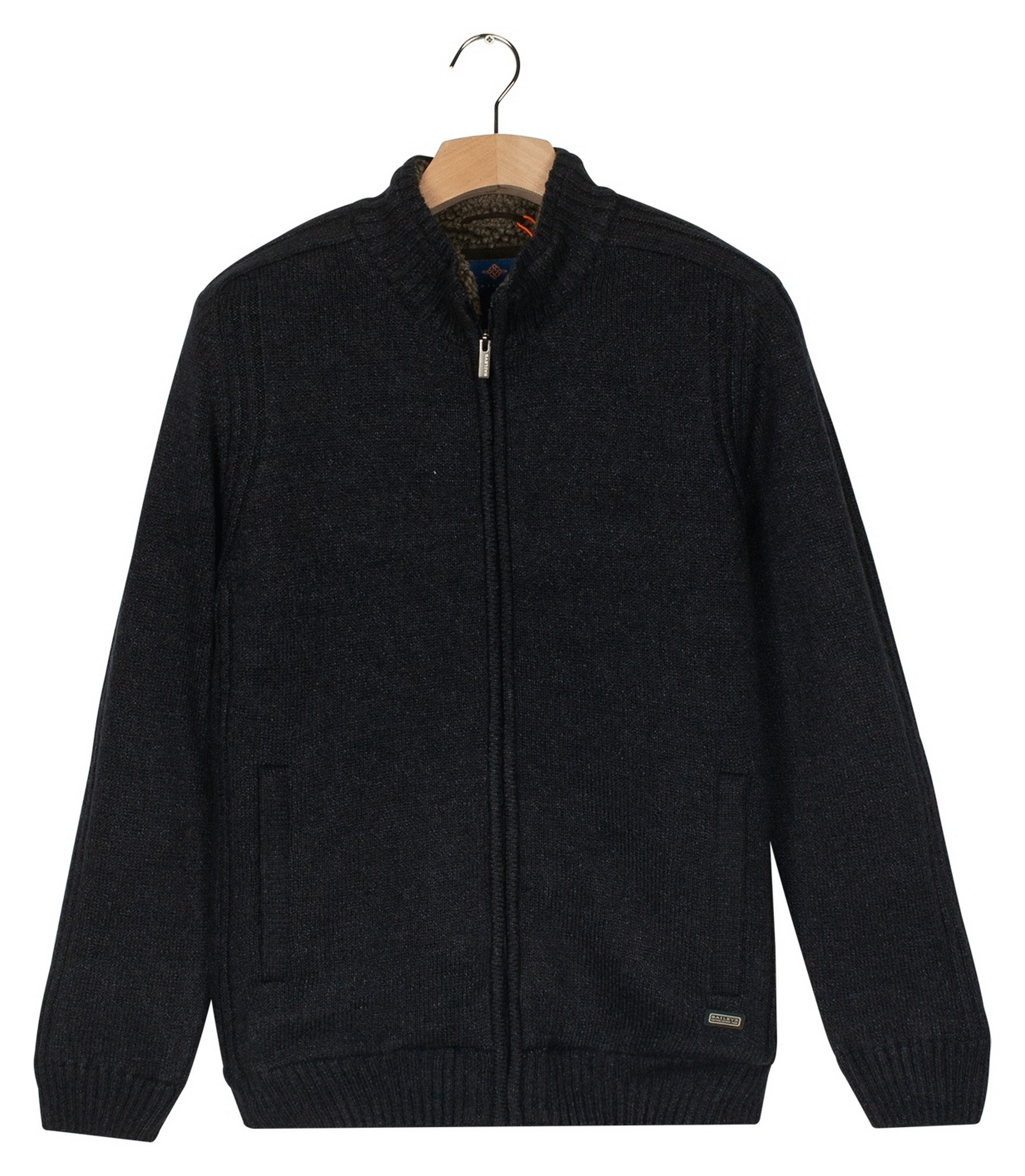 Baileys Fullzip Inside Body Lining Sherpa Vest in kleur Navy | Jan ...