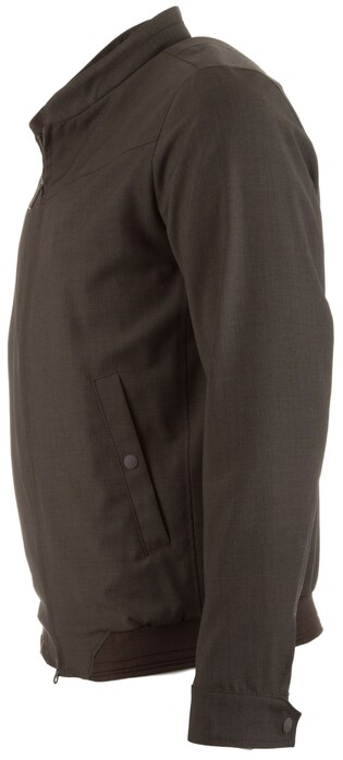 EDUARD DRESSLER Anthony Wool Water Repellent Jacket in kleur Donker ...