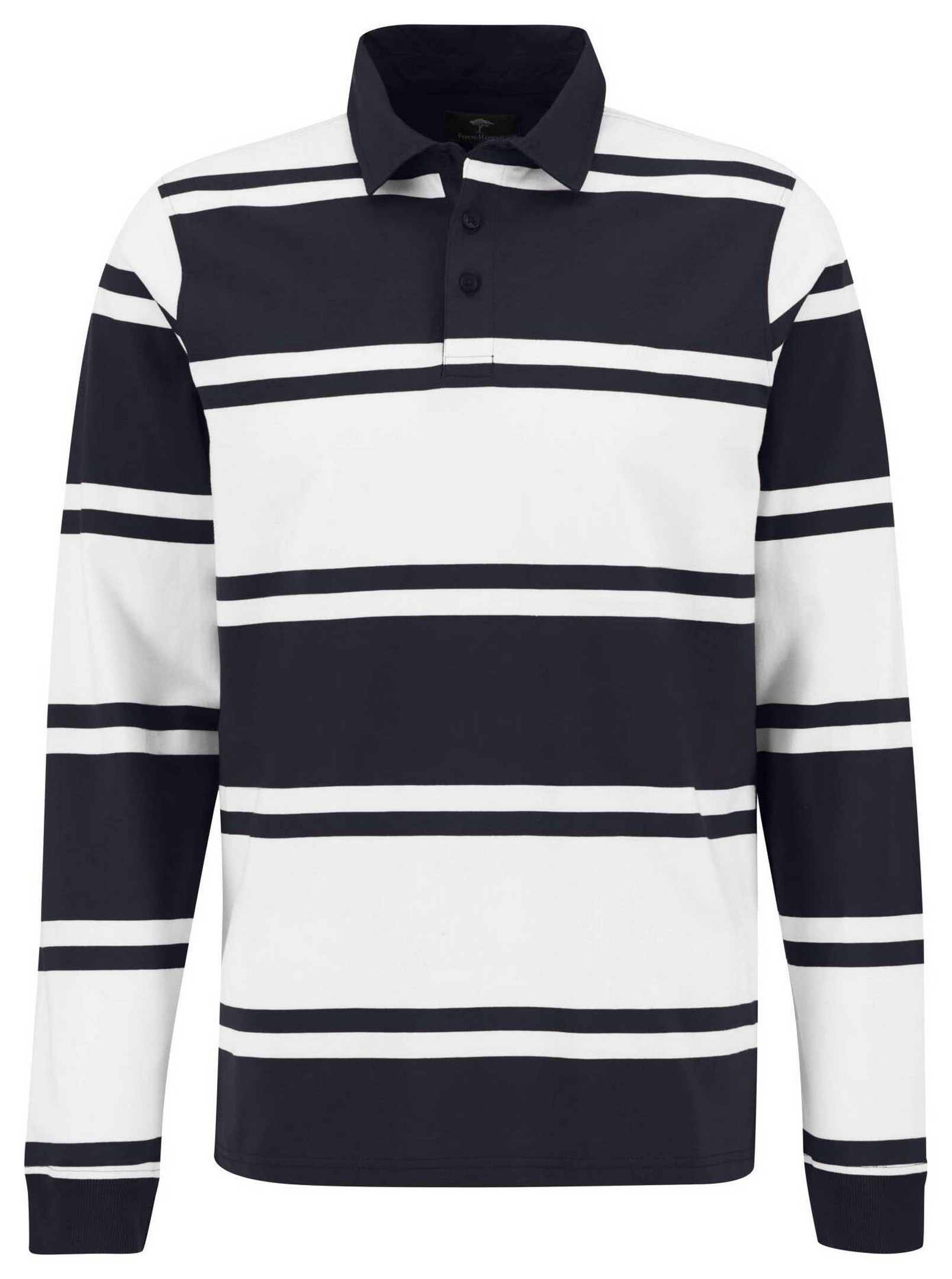 Fynch-Hatton Rugby Stripes Trui in kleur Navy | Jan Rozing Mannenmode