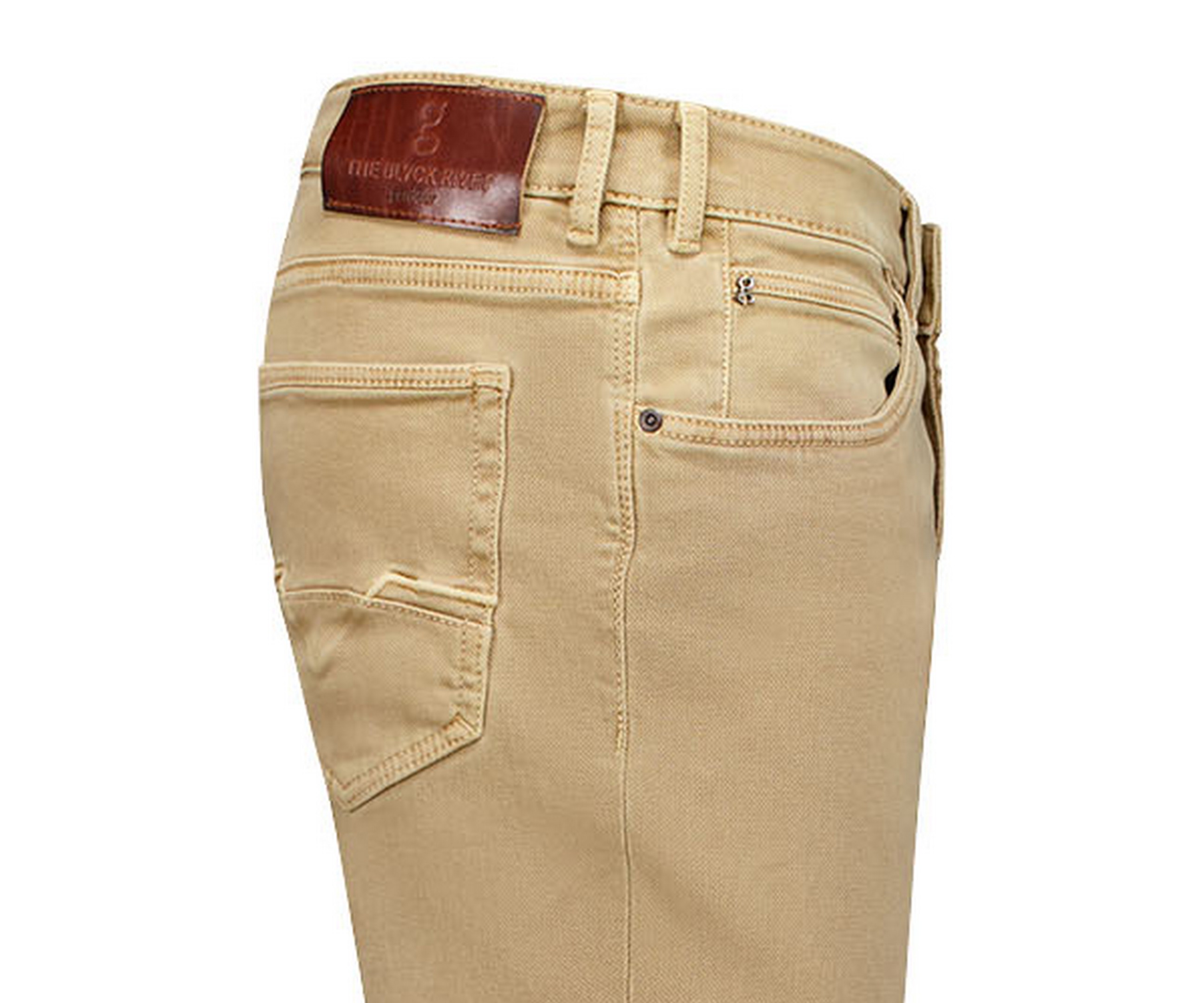 Gardeur Tucker Black Rivet Color Texture Denim Jeans in kleur Camel ...