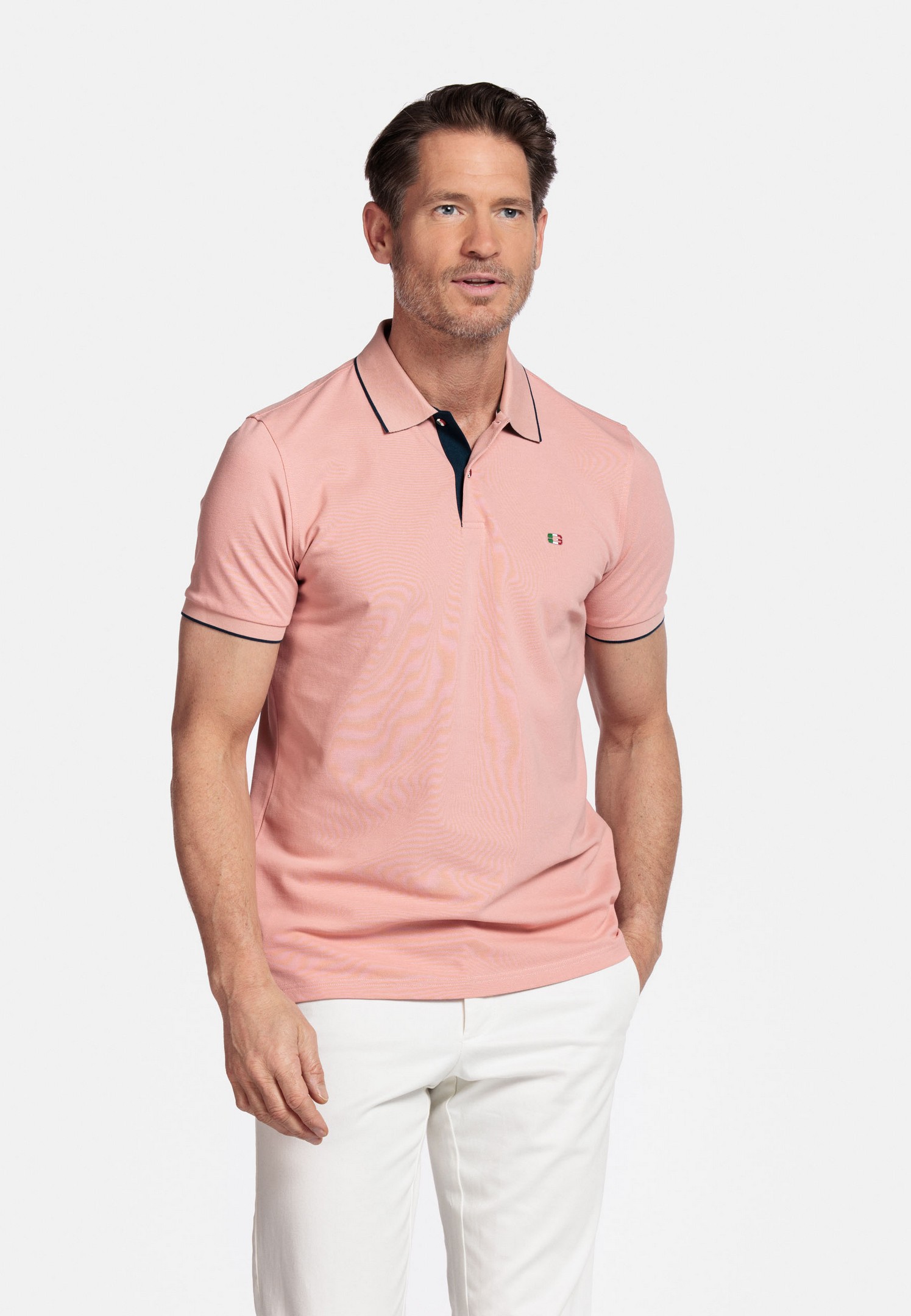Giordano Nico Signature Two-Ply Supima Cotton Piqué Tipping Detail Polo ...
