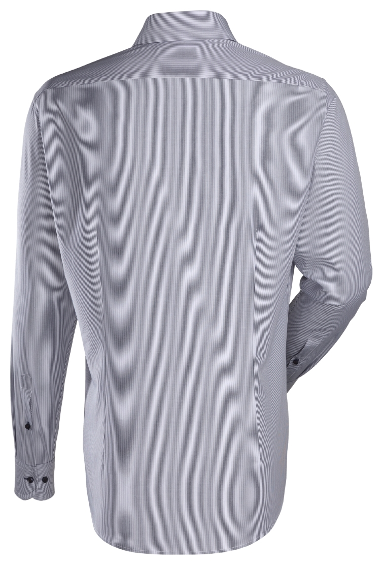 Jacques Britt Shark Fine Striped Overhemd in kleur Sky Blue Melange ...