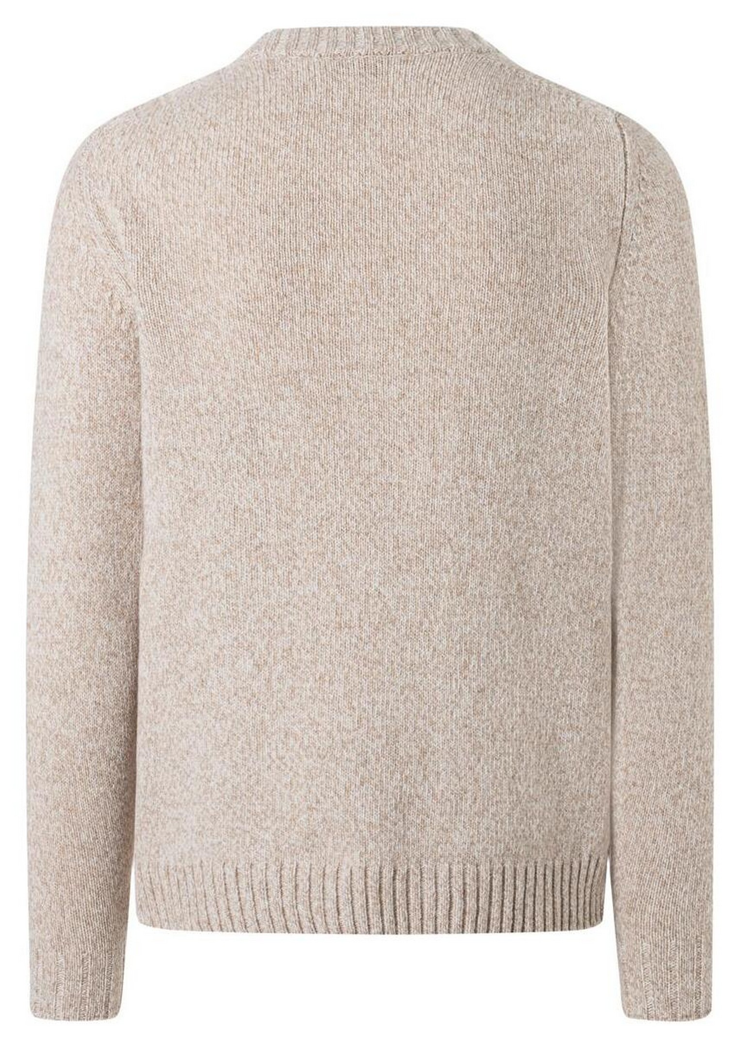 Maerz Faux-Uni Wool Knit Ronde Hals Trui in kleur Granola | Jan Rozing ...