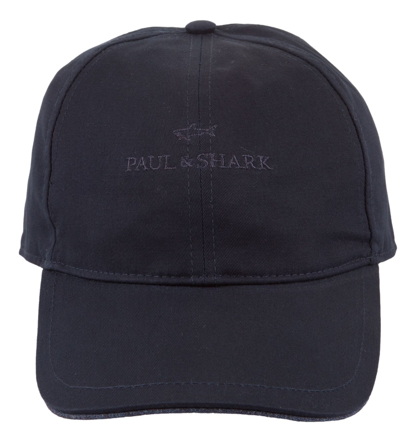 Paul & Shark Logo Embroided Cotton Baseball Cap in kleur Donker Blauw ...