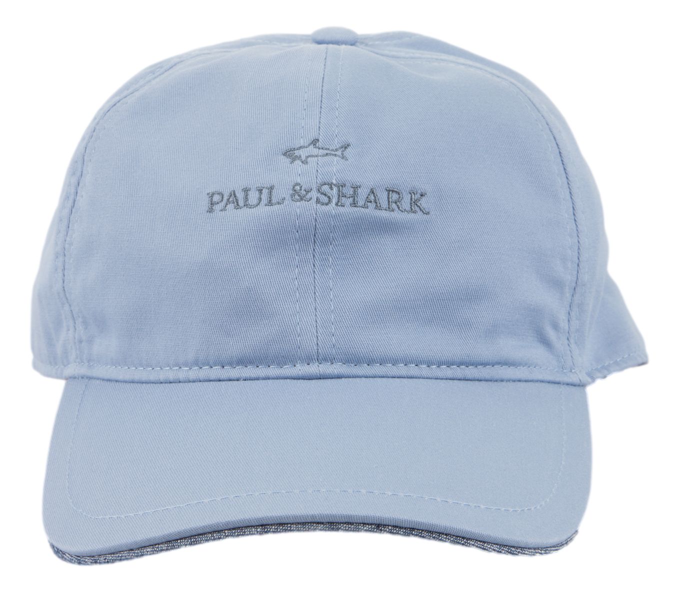 Paul & Shark Logo Embroided Cotton Baseball Cap in kleur Powder Blue ...
