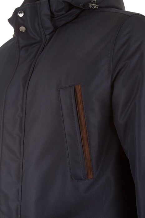 Paul & Shark Typhoon Twill Parka Save the Sea Fur Lining Jack in kleur ...